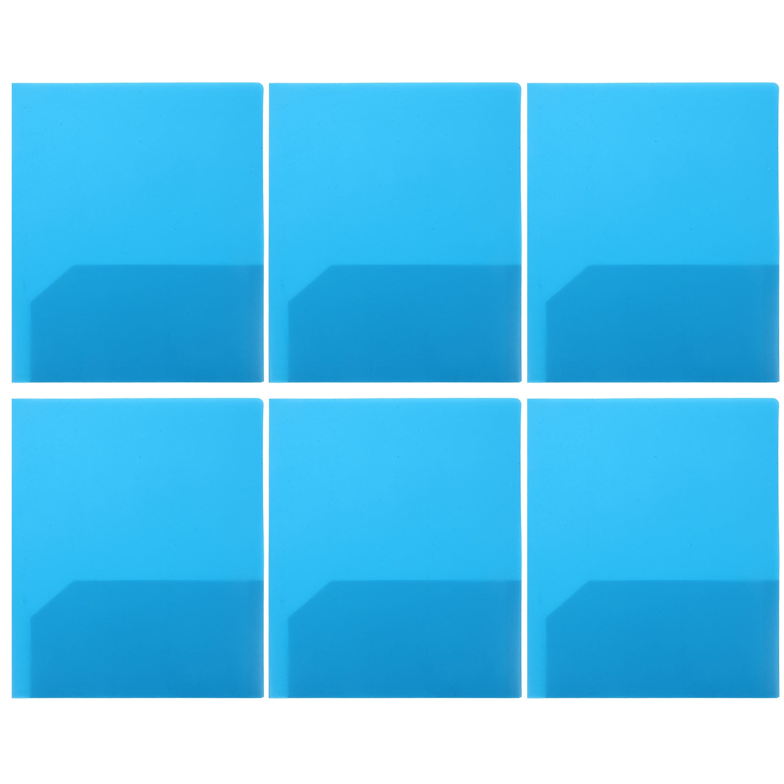 Masteelf 6PCS Aesthetic Folders School Supplies Plastic Two Pocket ...