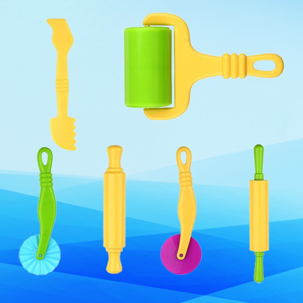 Masteelf 6PCS Assorted Color DIY Handheld Roller for Clay Working and ...