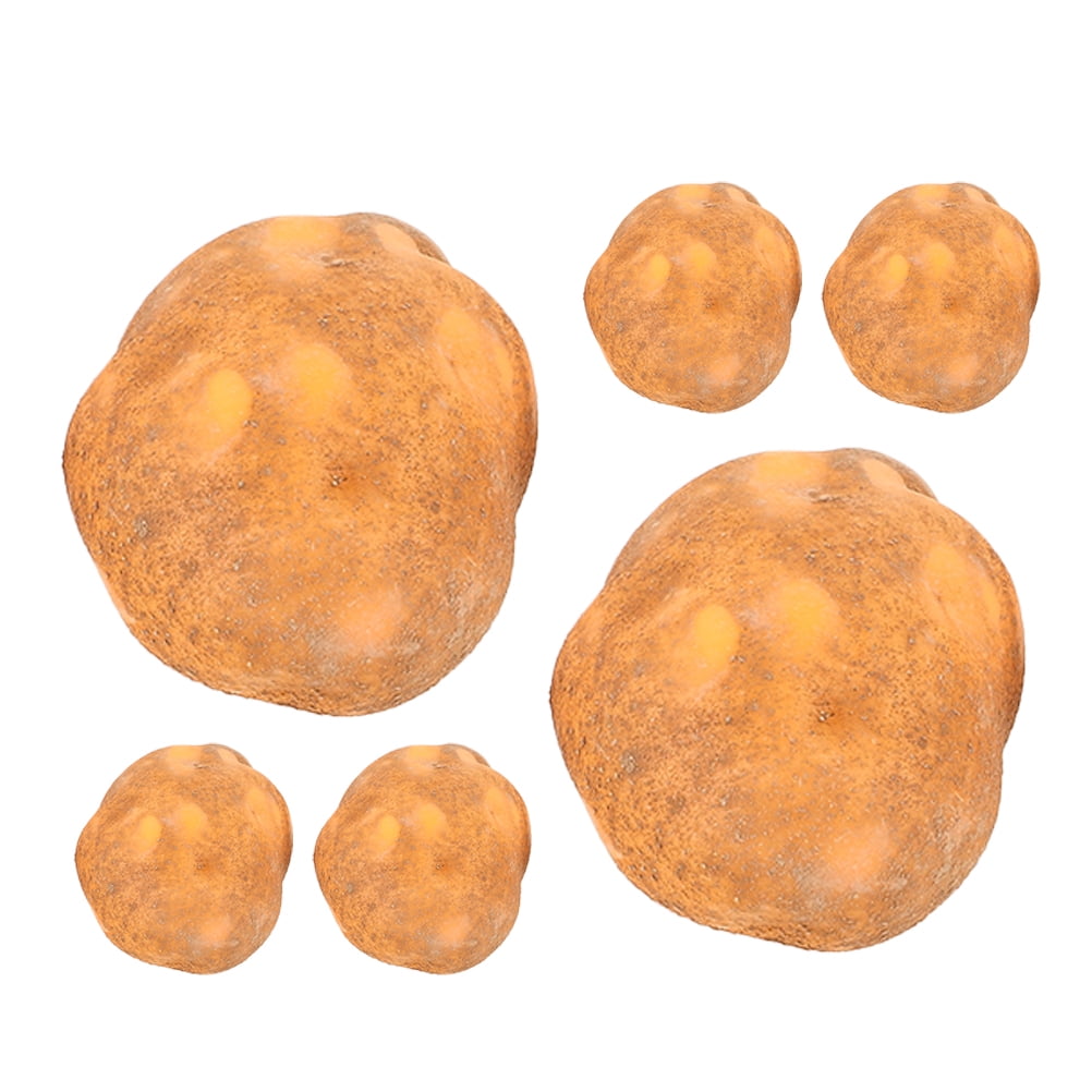 Masteelf 6pcs Artificial Potatoes Faux Potatoes Realistic Lifelike ...