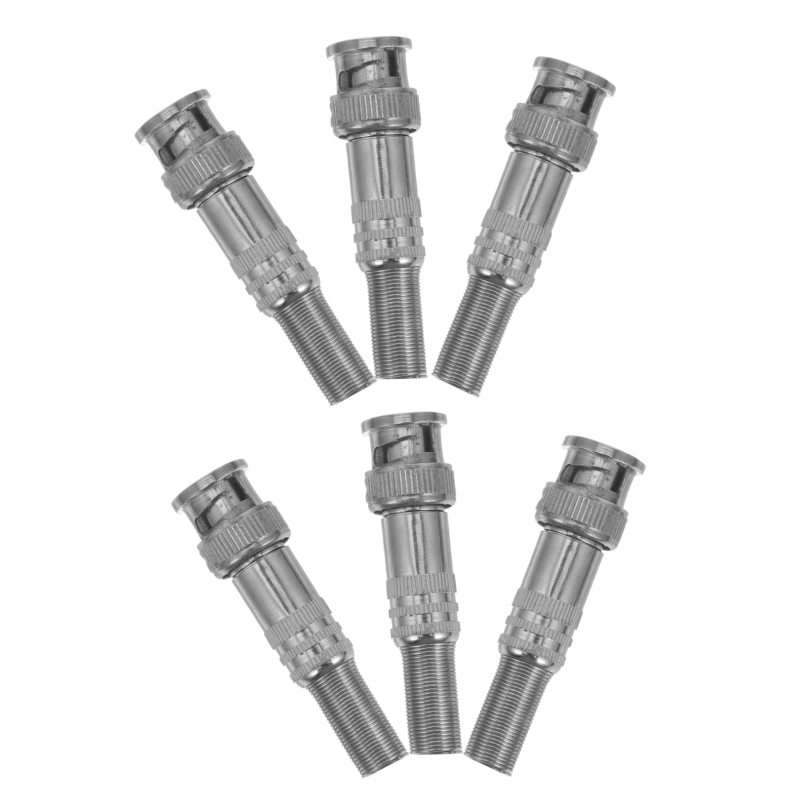 Masteelf 6pcs Bnc Crimp Connector Thread Extender Straight Connector ...