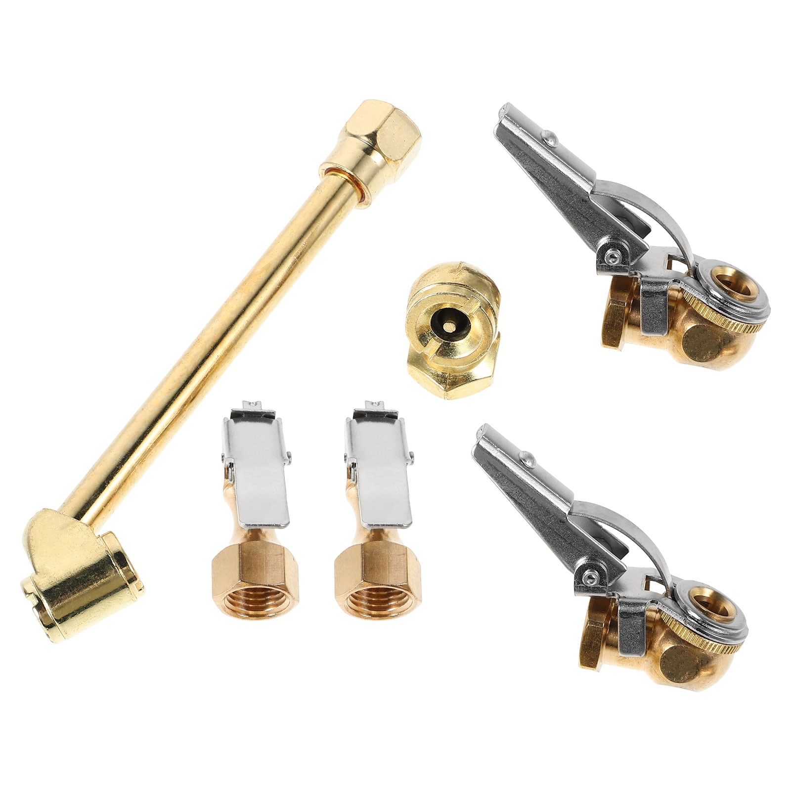 Masteelf 6pcs Brass Quick Connect Air Chuck Kit Quick Release Inflator ...