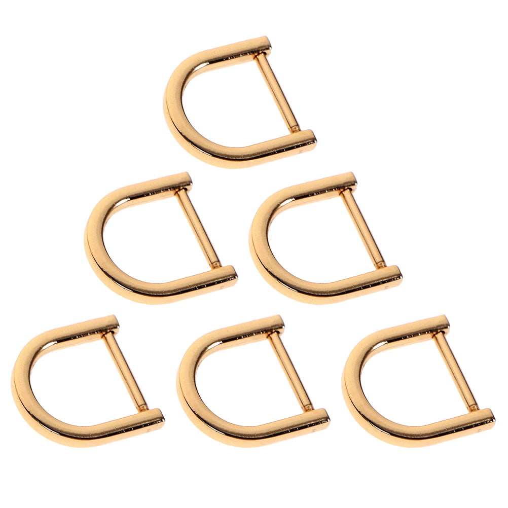 Masteelf 6pcs D-Rings with Closing Screw Shackle Small D-Rings Shackle ...