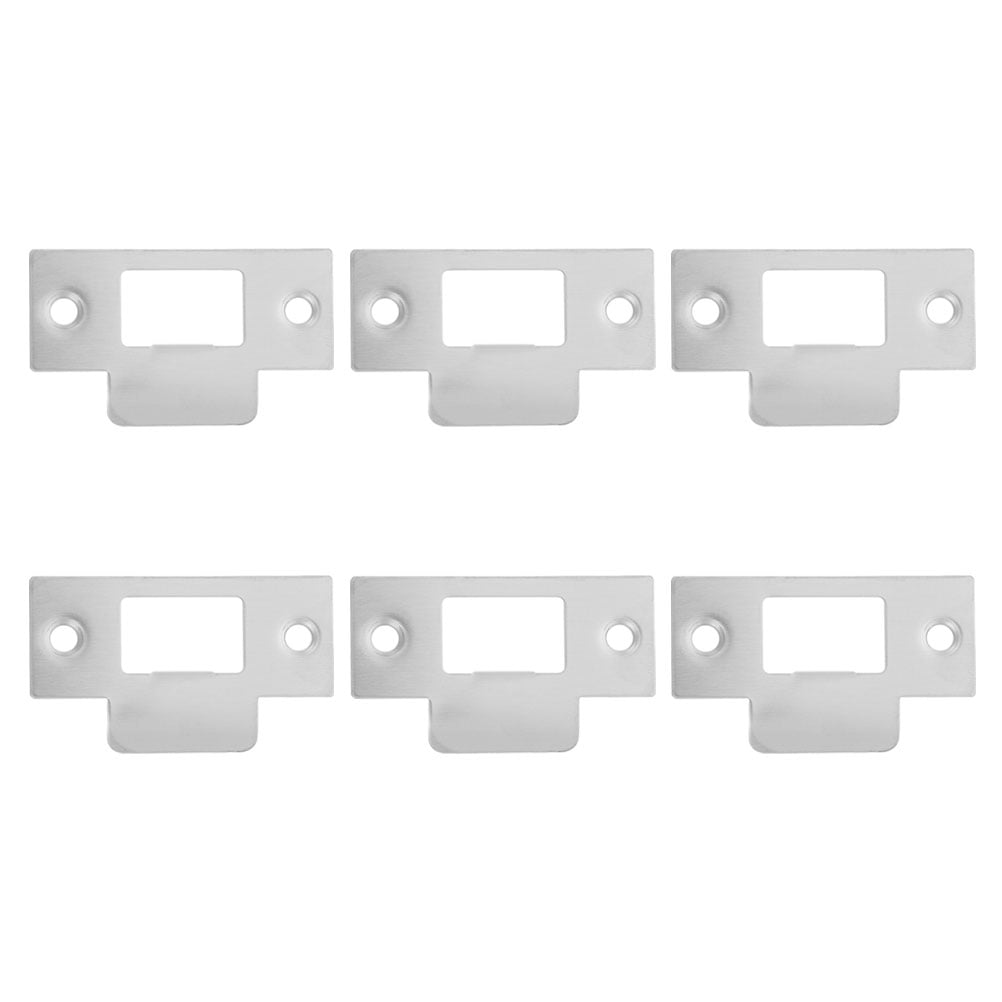Masteelf 6pcs Deadbolt Strike Plate Universal Door Plate Deadbolt Door ...
