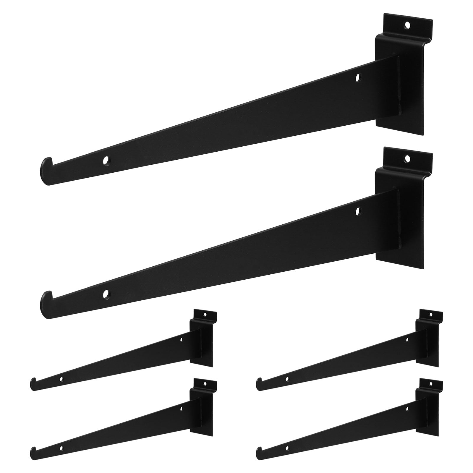 Masteelf 6pcs Decorative Wall Shelf Brackets For Slatwall Panel Heavy ...