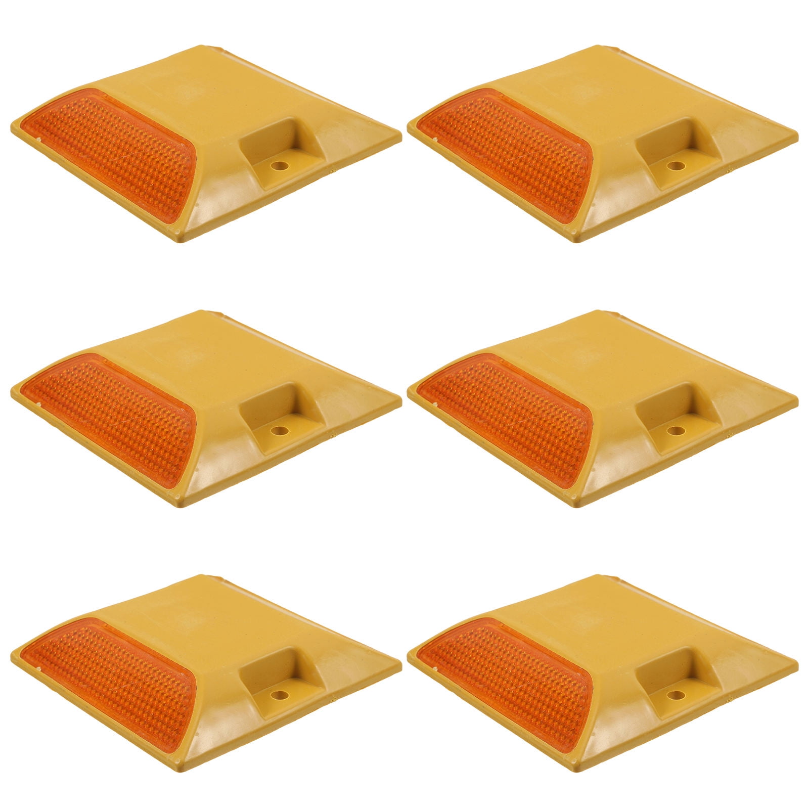 Masteelf 6pcs Driving Road Markers Reflective Lane Markers Pavement ...