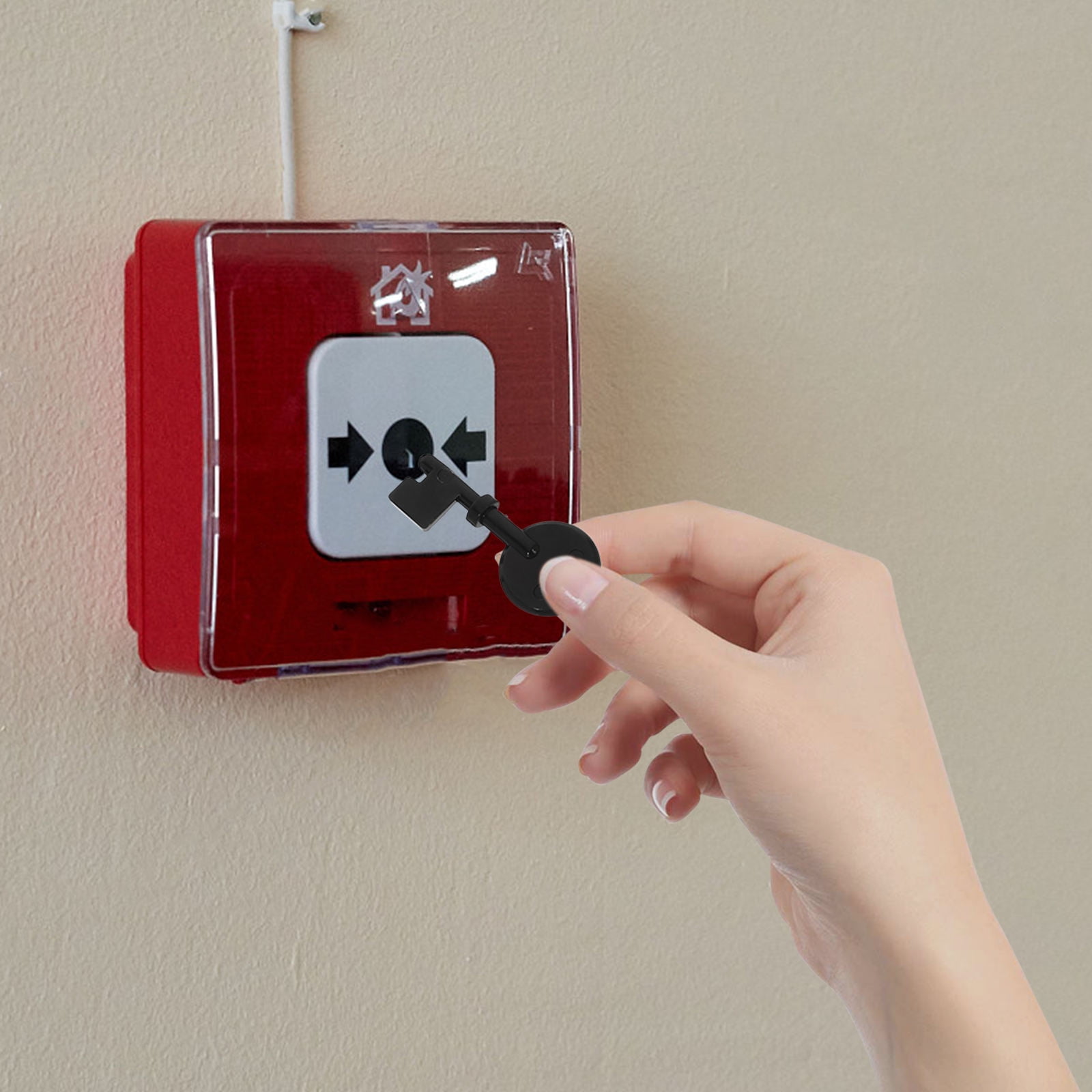 Masteelf 6pcs Emergency Button Reset Keys Alarm Button Reset Keys Alarm Button Panel Switch Key ...