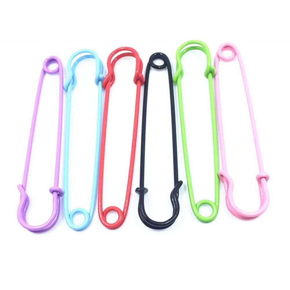 Masteelf 6pcs Extra-Large Pin Steel Safety Pin for Cardigan Cape ...