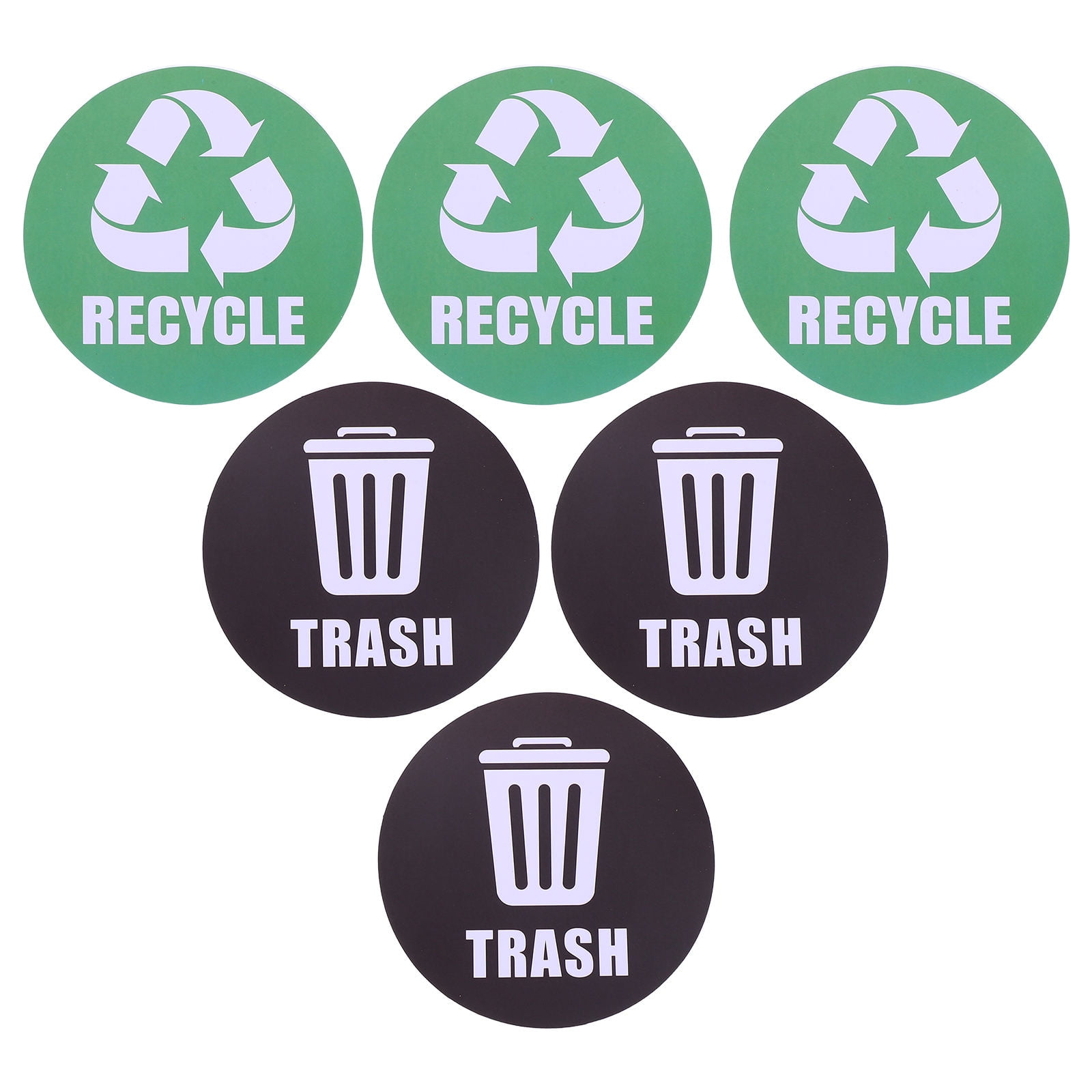 Masteelf 6pcs Garbage Sorting Stickers Waste Bin Classification Labels ...
