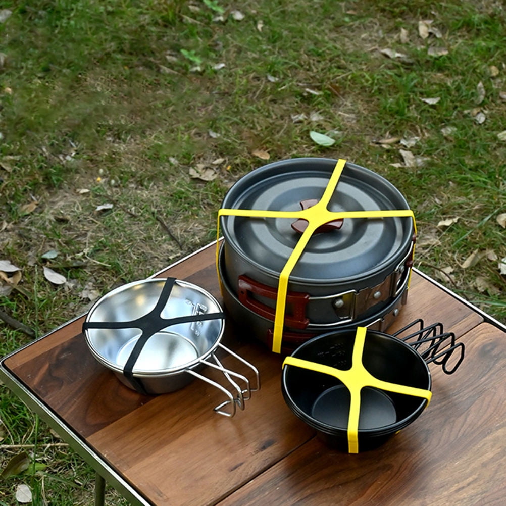 Masteelf 6pcs H-Shaped Silicone Bands For Lunch Box Portable Elastic ...