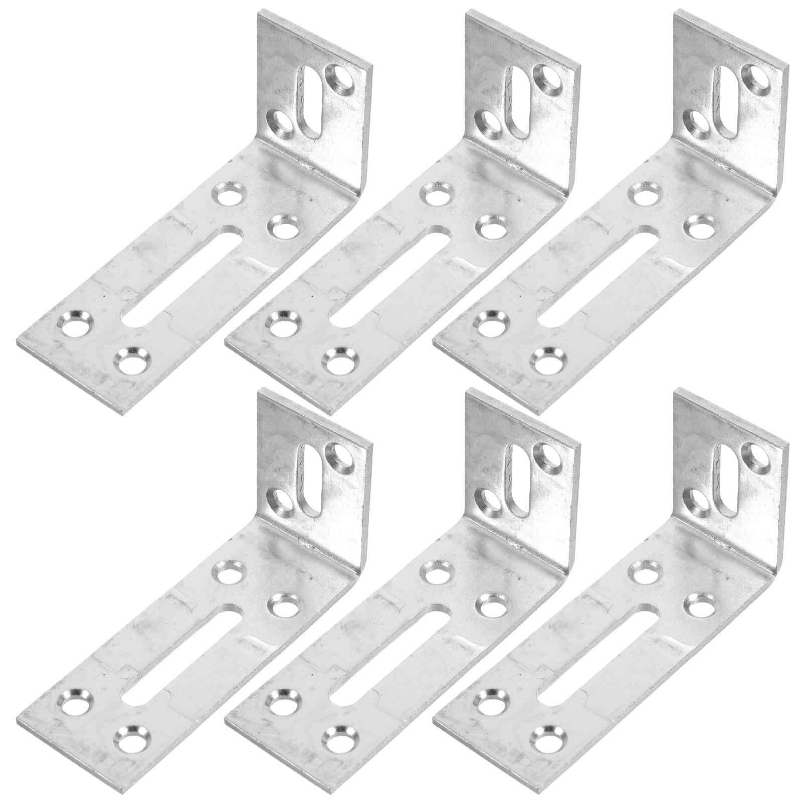 Masteelf 6pcs Heavy Duty Adjustable L Shape Stainless Steel Brackets ...