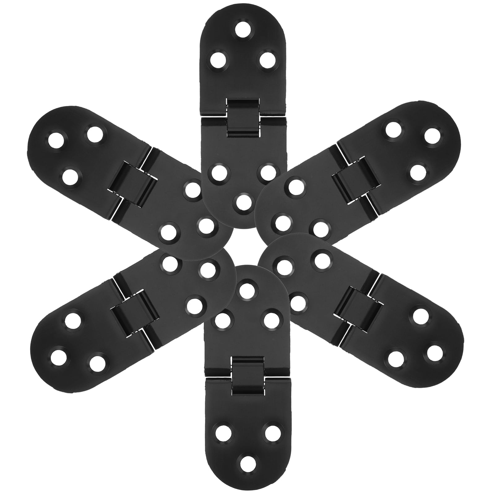 Masteelf 6pcs Heavy Duty Hidden Flip Hinges For Folding Table Cabinet ...
