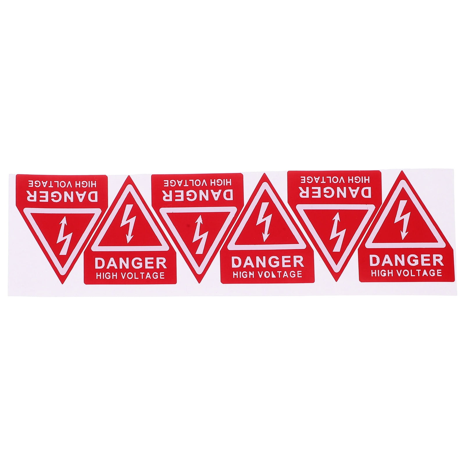 Masteelf 6-Pack Industrial Warning Stickers for High Voltage Danger ...