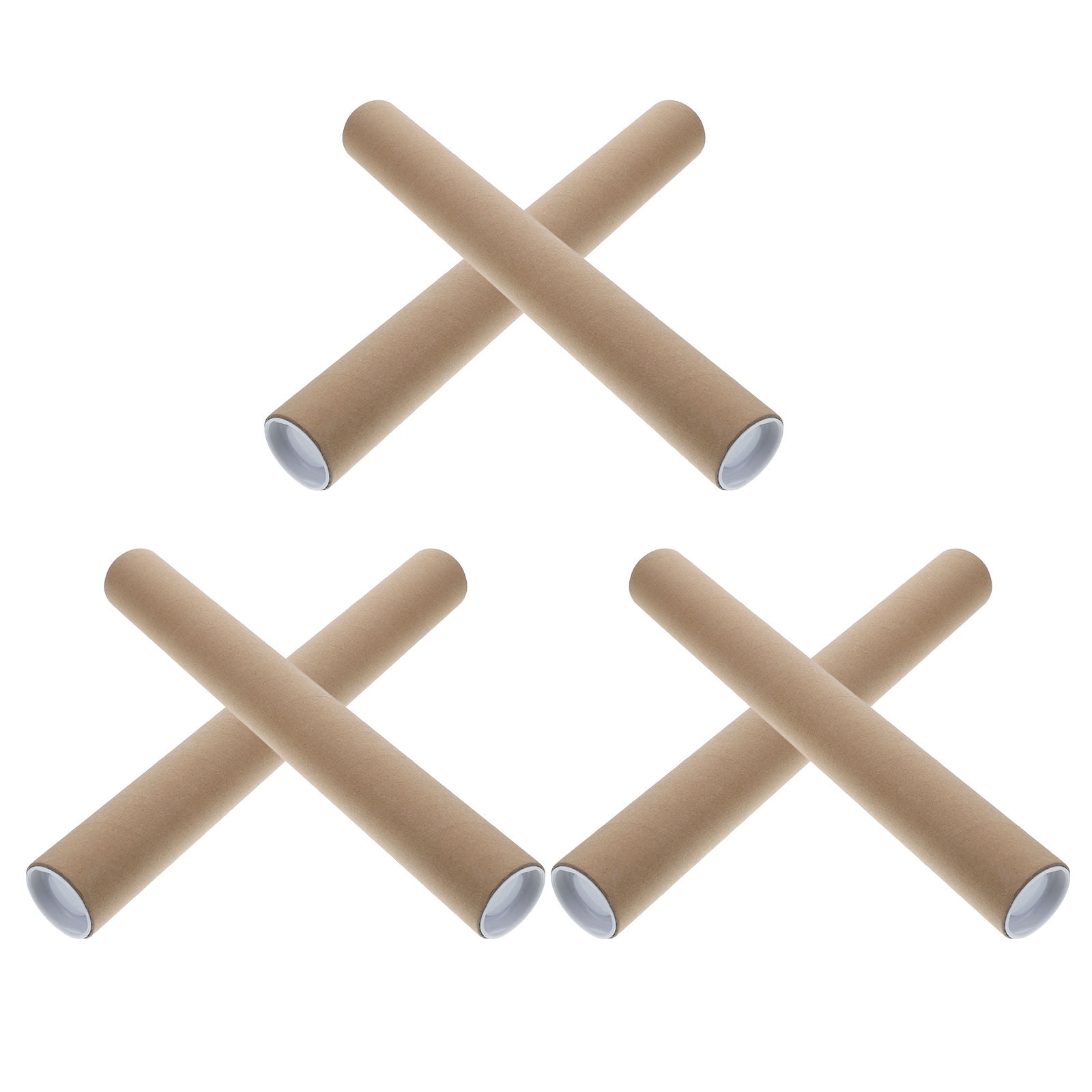 Masteelf 6pcs Kraft Paper Artwork Tubes Mailing Tubes With Plastic Caps ...