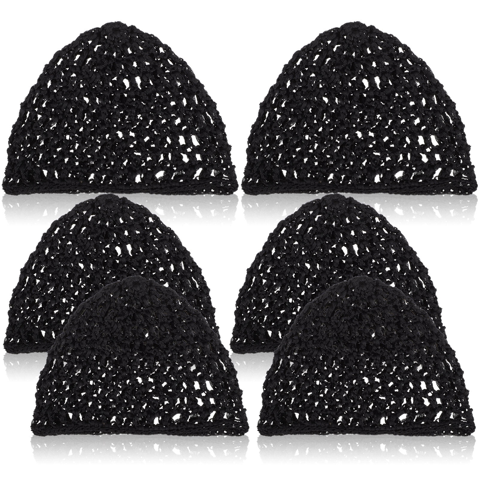 Masteelf 6pcs Mesh Crochet Hair Nets Knit Hair Nets Thick Short Women ...