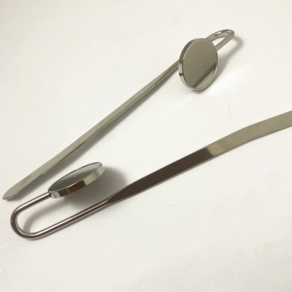 Masteelf 6pcs Metal Bookmarks DIY Engraving Hook Bookmarks for ...