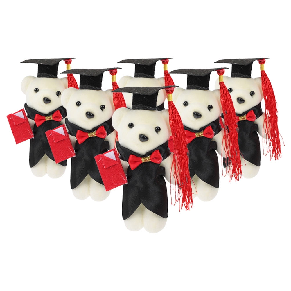 Masteelf 6pcs Mini Graduation Bear Dolls For Class Of 2025 Soft And ...