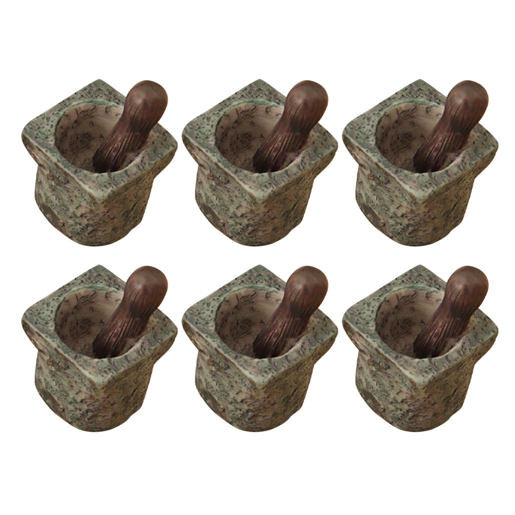 Masteelf 6pcs Miniature Dollhouse Accessories Mini Pestle Dollhouse ...