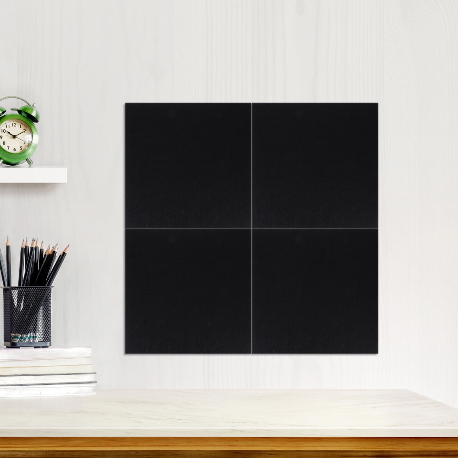 Masteelf 6pcs Self-Adhesive Bulletin Board Felt Wall Tiles Pin Board ...