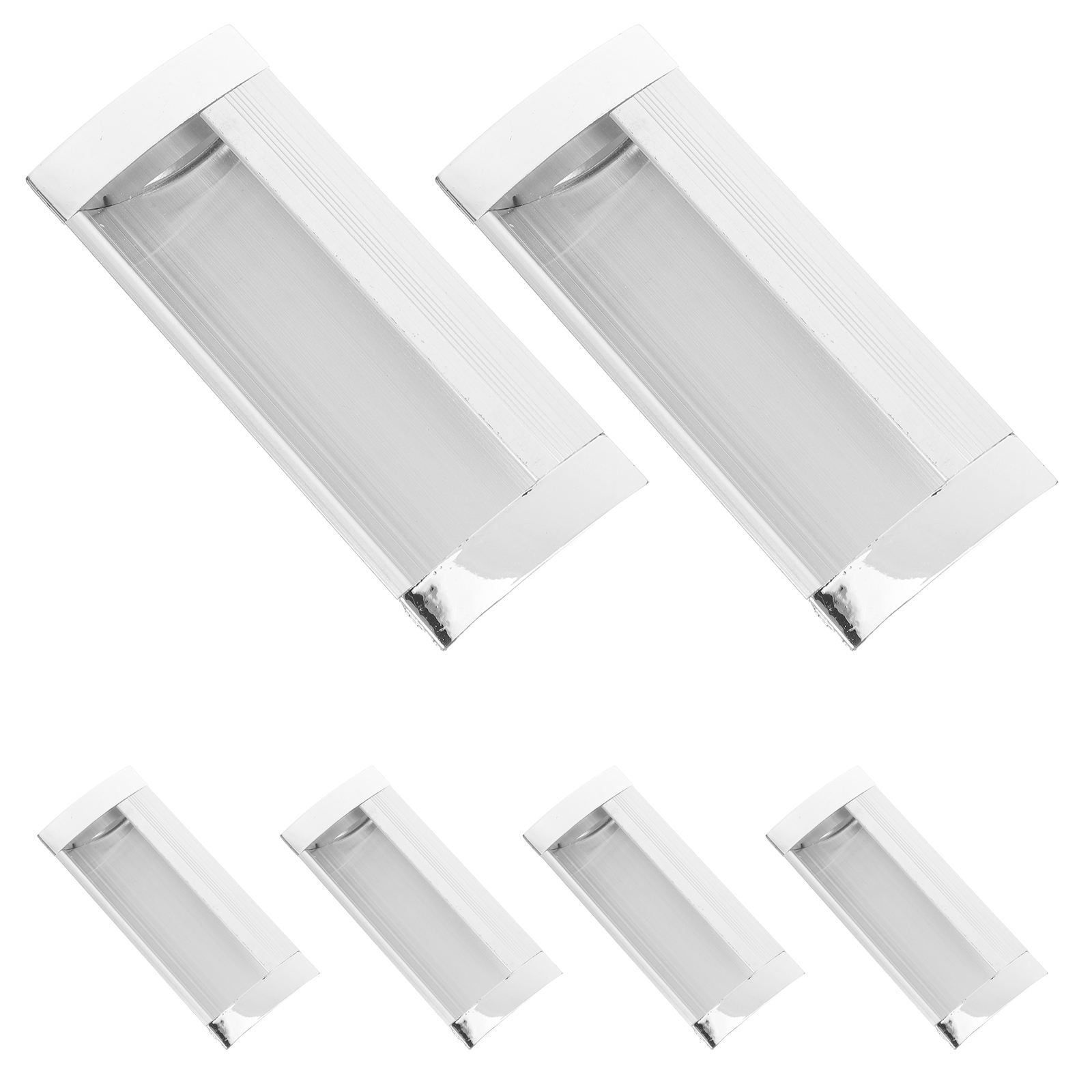 Masteelf 6pcs Sliding Closet Door Handles Flush Pulls Aluminum Alloy ...