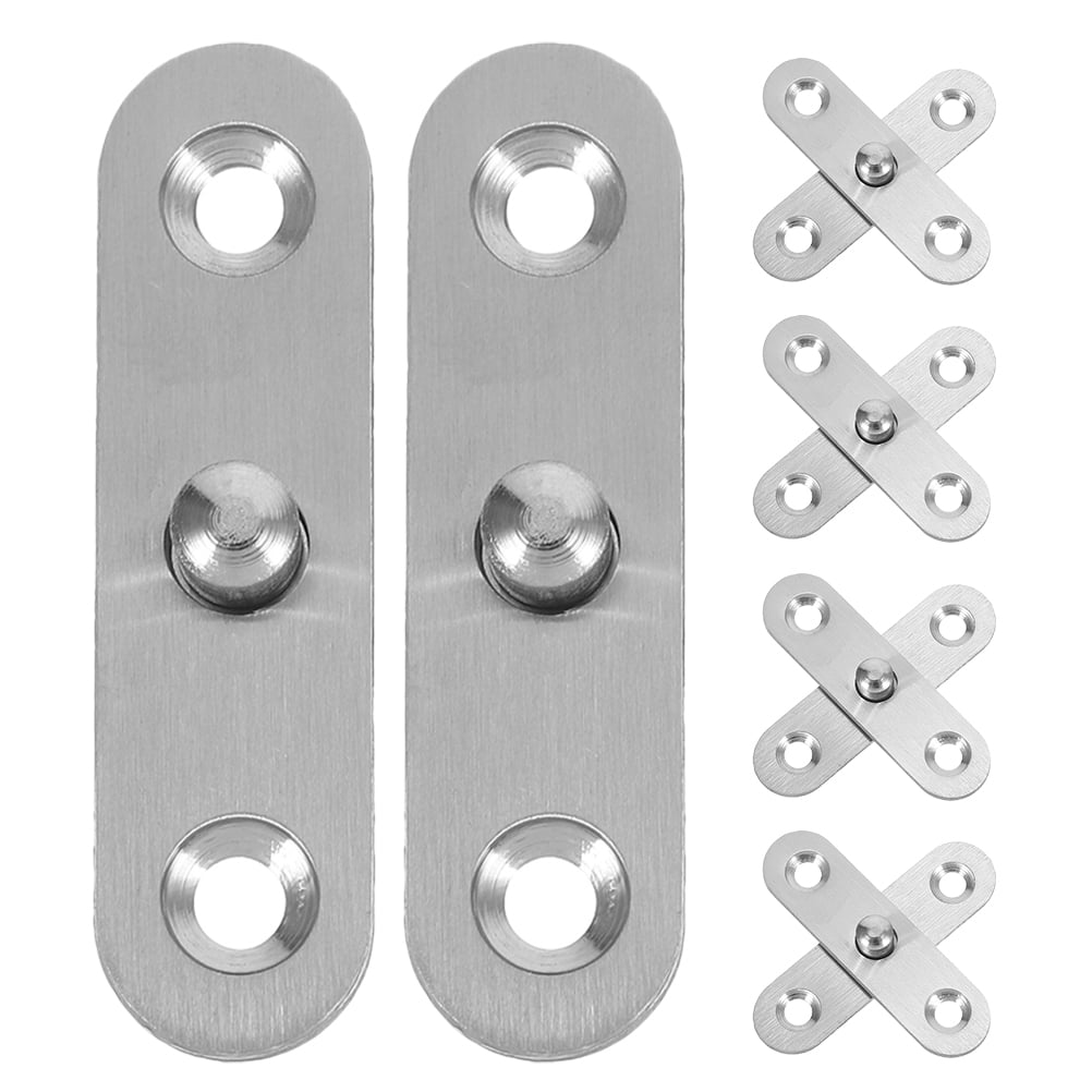Masteelf 6pcs Stainless Steel 360 Degree Rotating Door Pivot Hinge ...