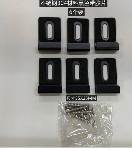 Masteelf 6pcs Stainless Steel Mirror Clips Wall Mounting Heavy Duty ...