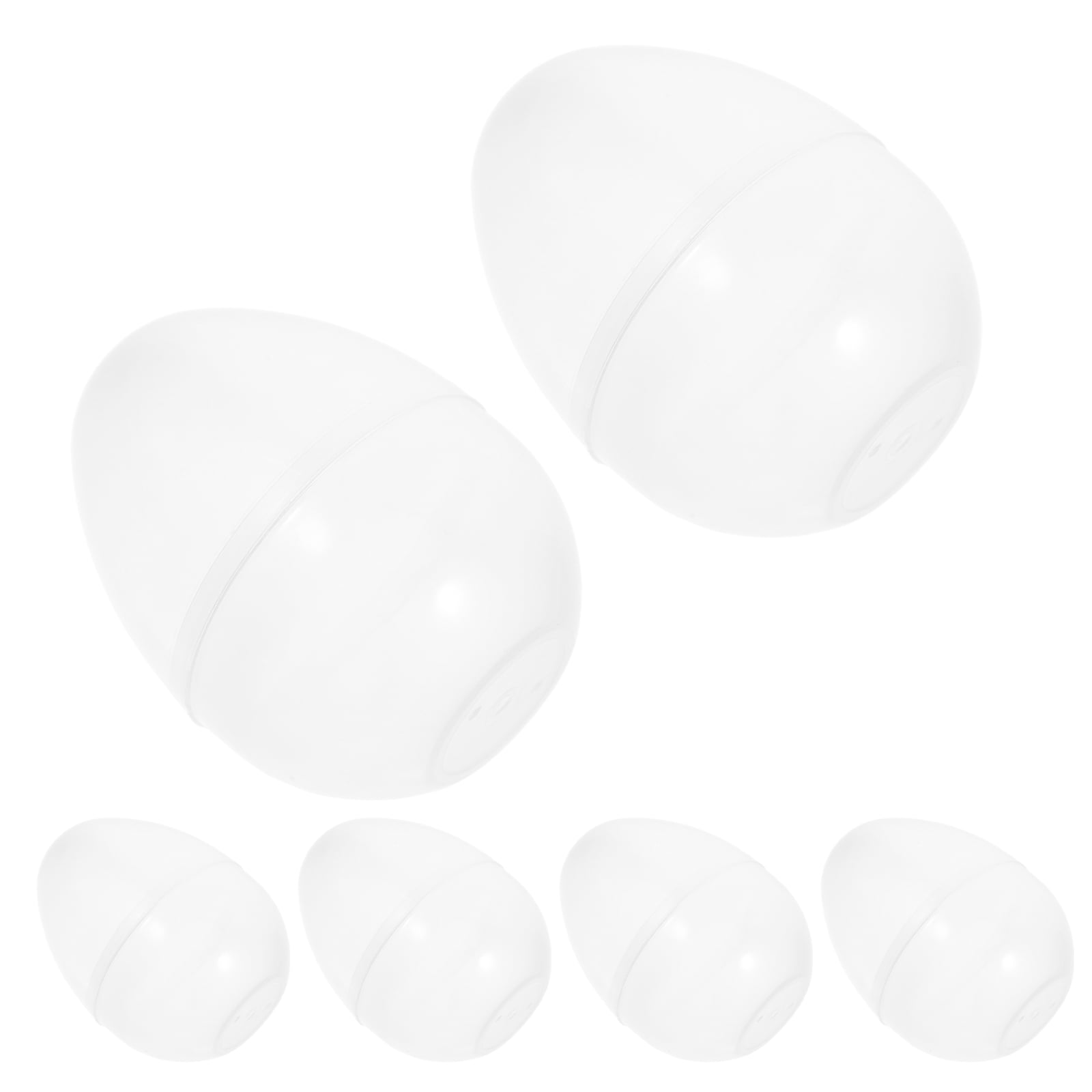 Masteelf 6pcs Transparent Easter Eggs with Openable Shell Fillable ...