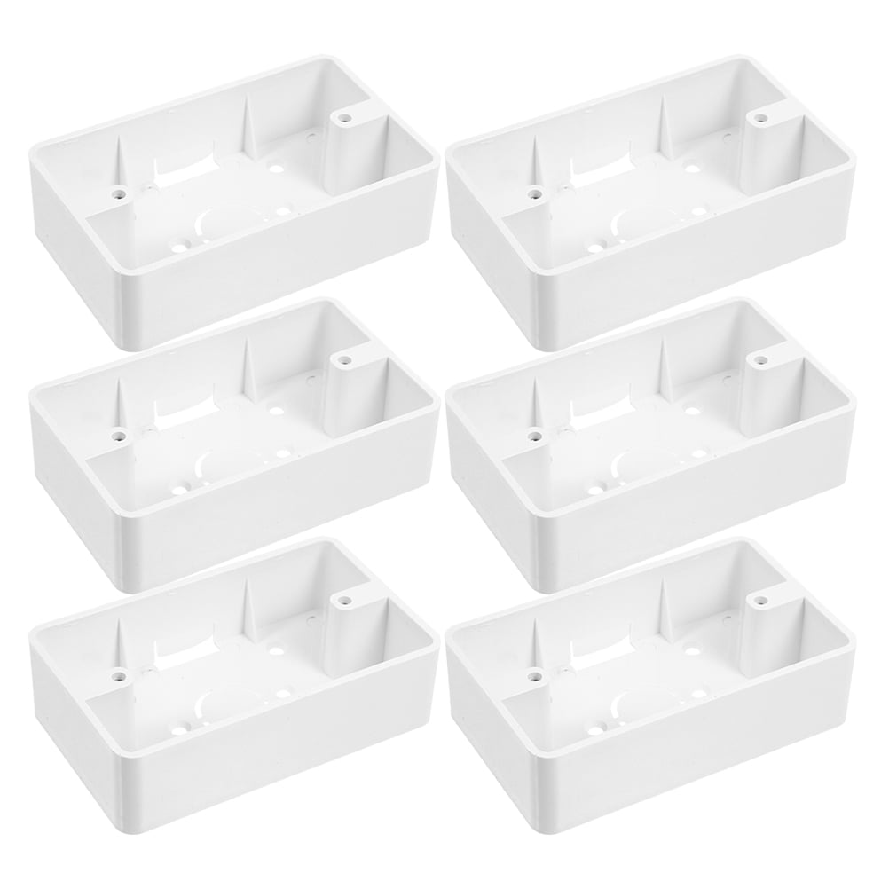 Masteelf 6pcs Wall Mounted Junction Box Surface Mount Electrical Outlet ...