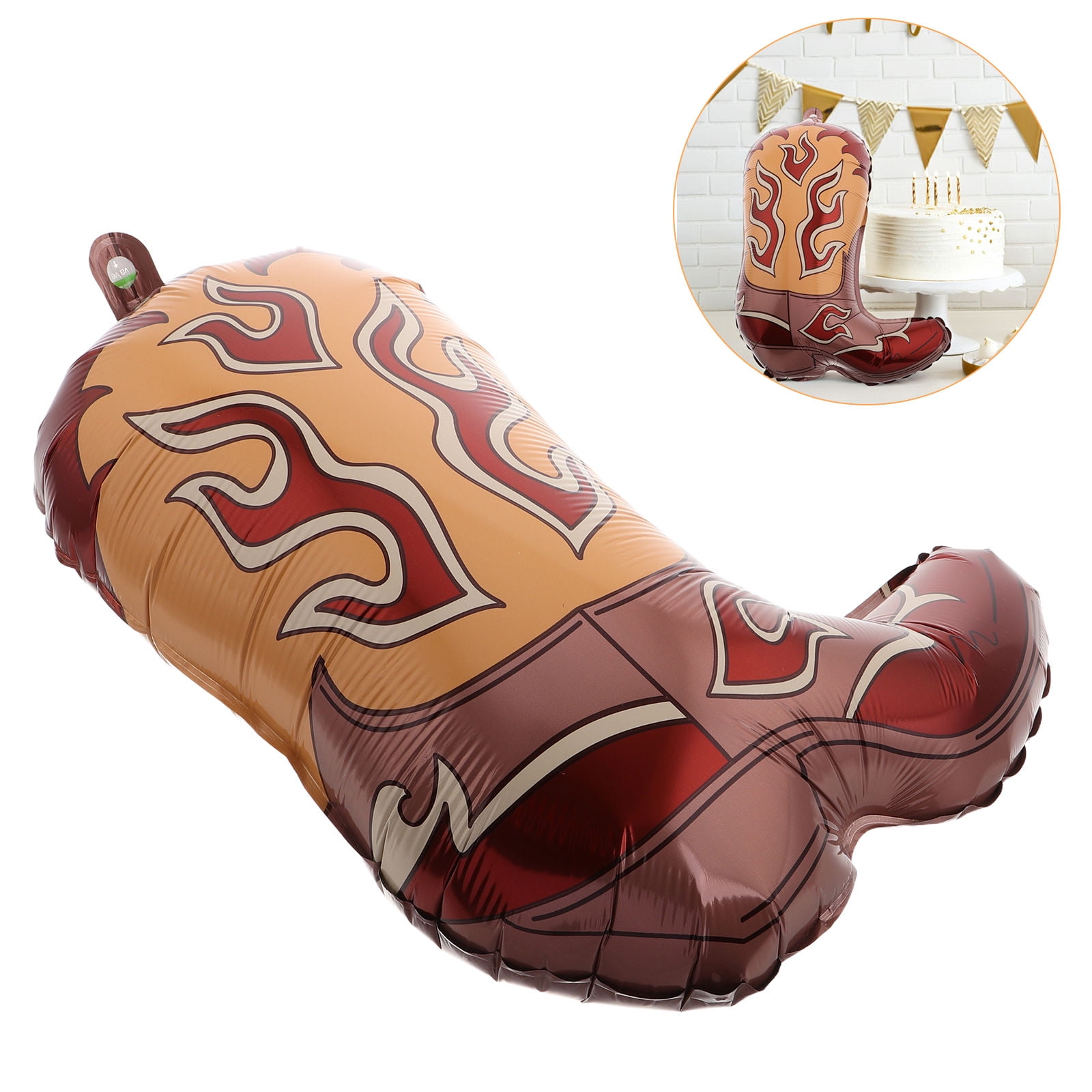 Masteelf 6pcs Western Cowboy Boot Balloons Western Theme Party ...