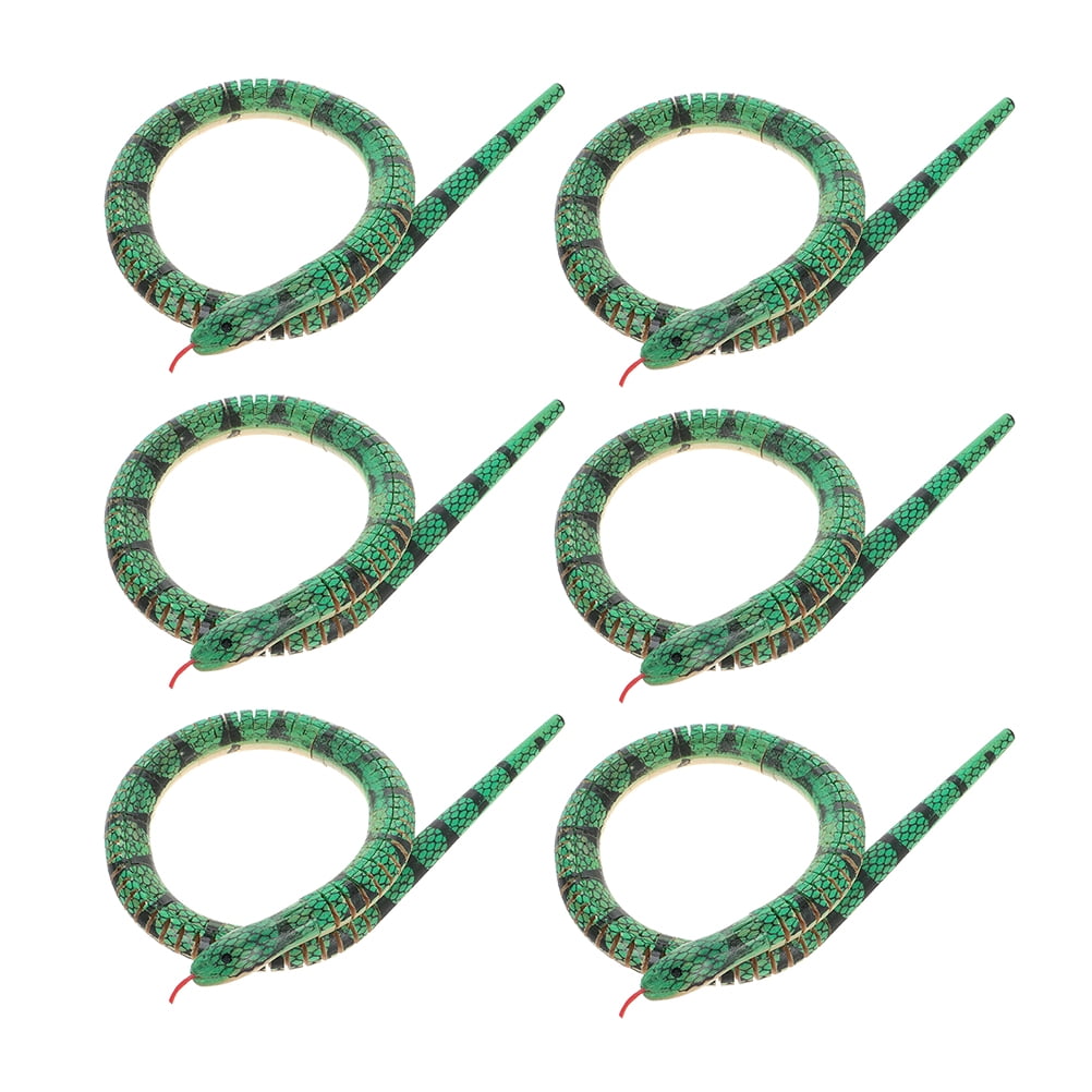 Masteelf 6-Piece Wooden Snake Models for Arts & Crafts, Flexible Large ...