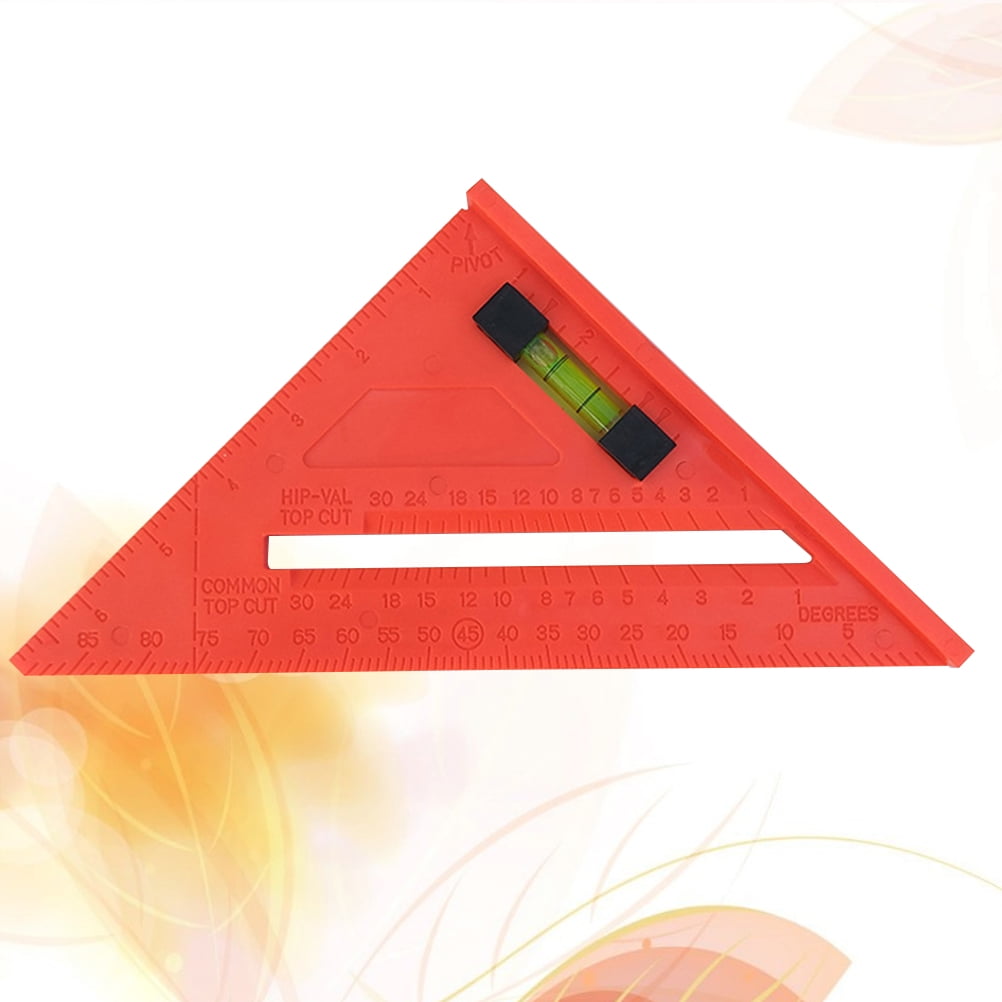 Masteelf 7 Inch 45 Degree Triangle Ruler For Woodworking Square Ruler ...