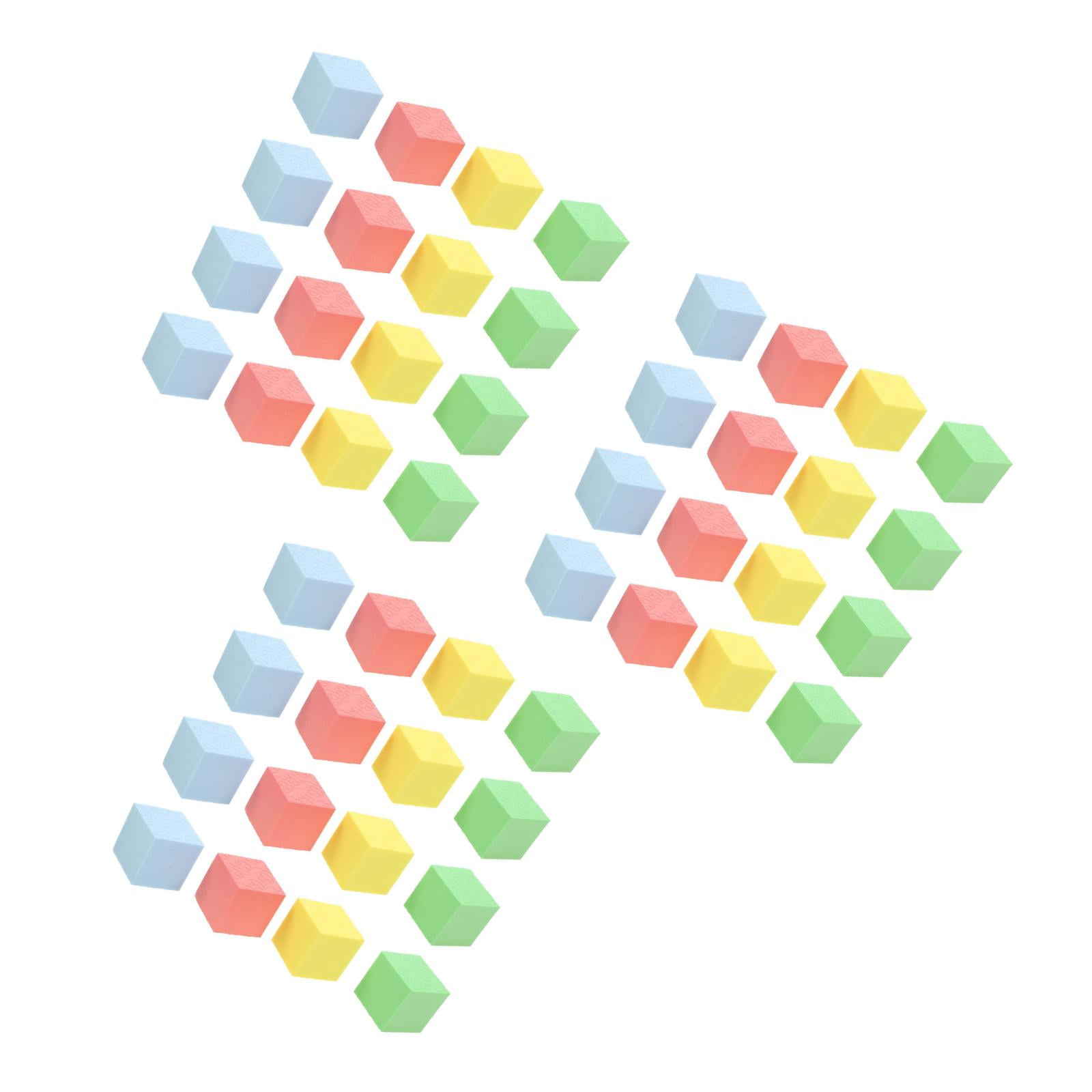 Masteelf 72 pcs Foam Block Counting Cubes Ball Pits Toy Kids Math Block ...