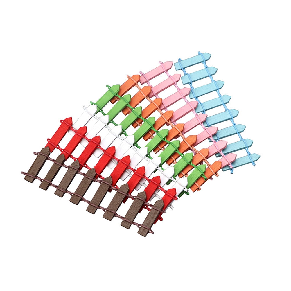 Masteelf 7pcs Miniature Garden Fences Adorable Micro Landscape DIY ...