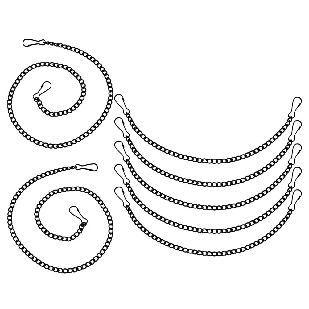 Masteelf 7pcs Picture Hanging Chain Iron Hanging Chain with Hooks ...
