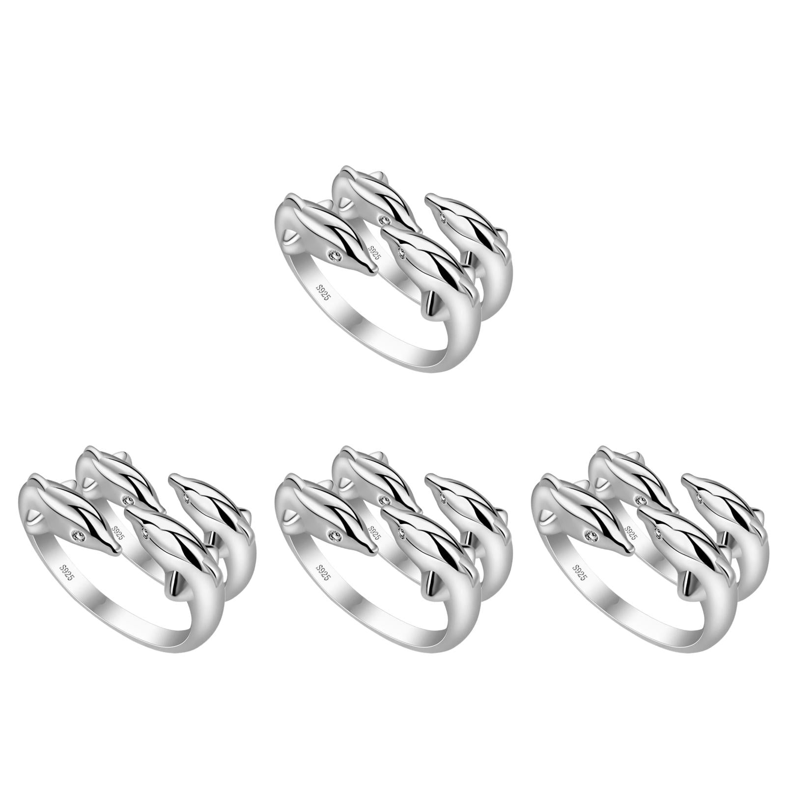 Masteelf 8 PCS Dolphin Ring Aesthetic Rings Cute Dolphin Ring Women ...