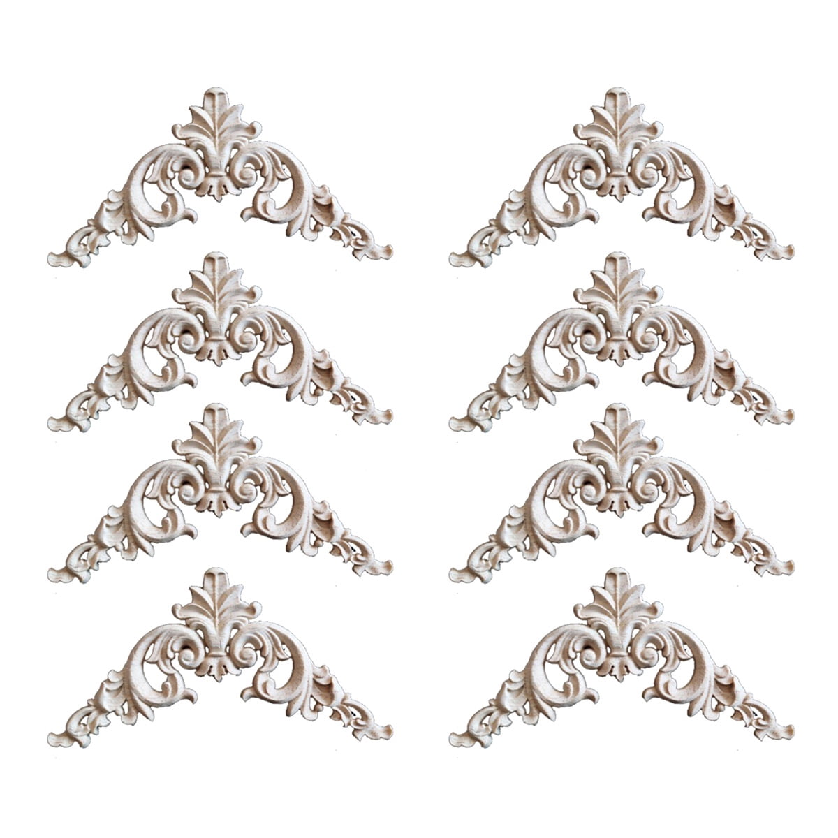 Masteelf 8 PCS Wood Carved Onlay Applique Door Cabinet Decoration ...