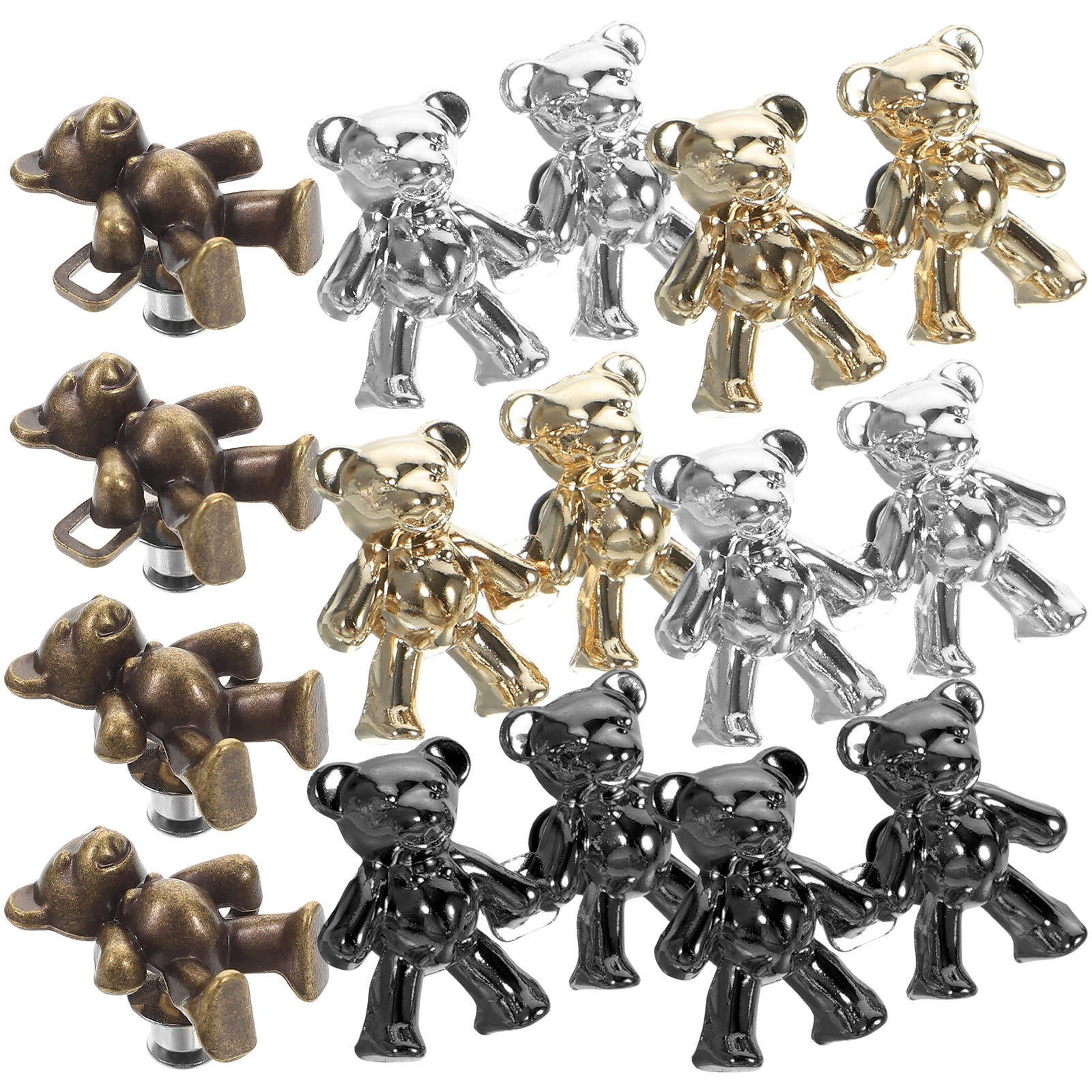 Masteelf 8 Pairs Jeans Button Tightener Pants Clips for Waist Waistband ...