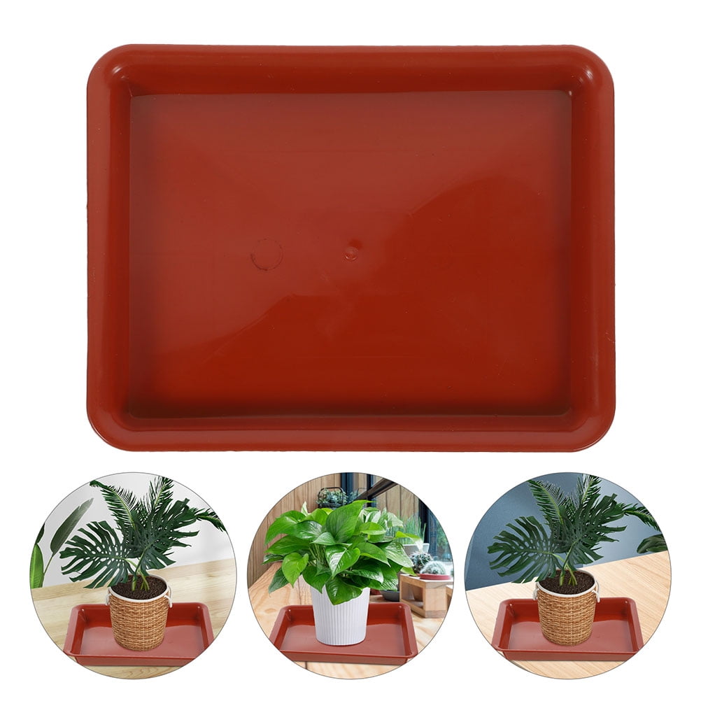 Masteelf 8 Pcs Square Planter Tray Windowsill Flower Pot Stand Large ...