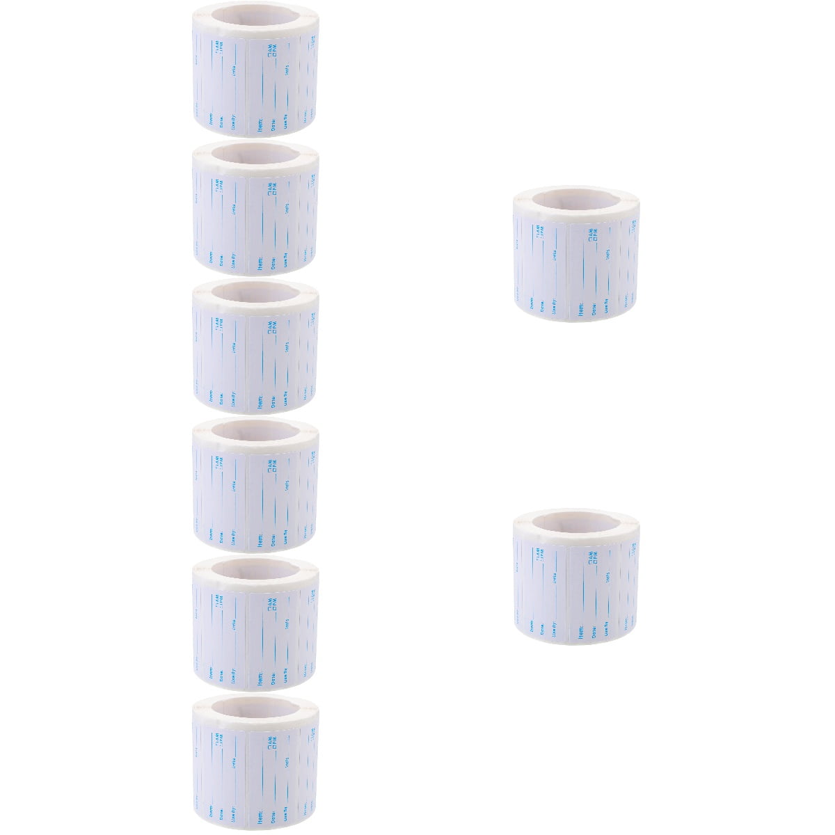 Masteelf 8 Rolls Food Labels Removable Food Labels Stickers Adhesive ...