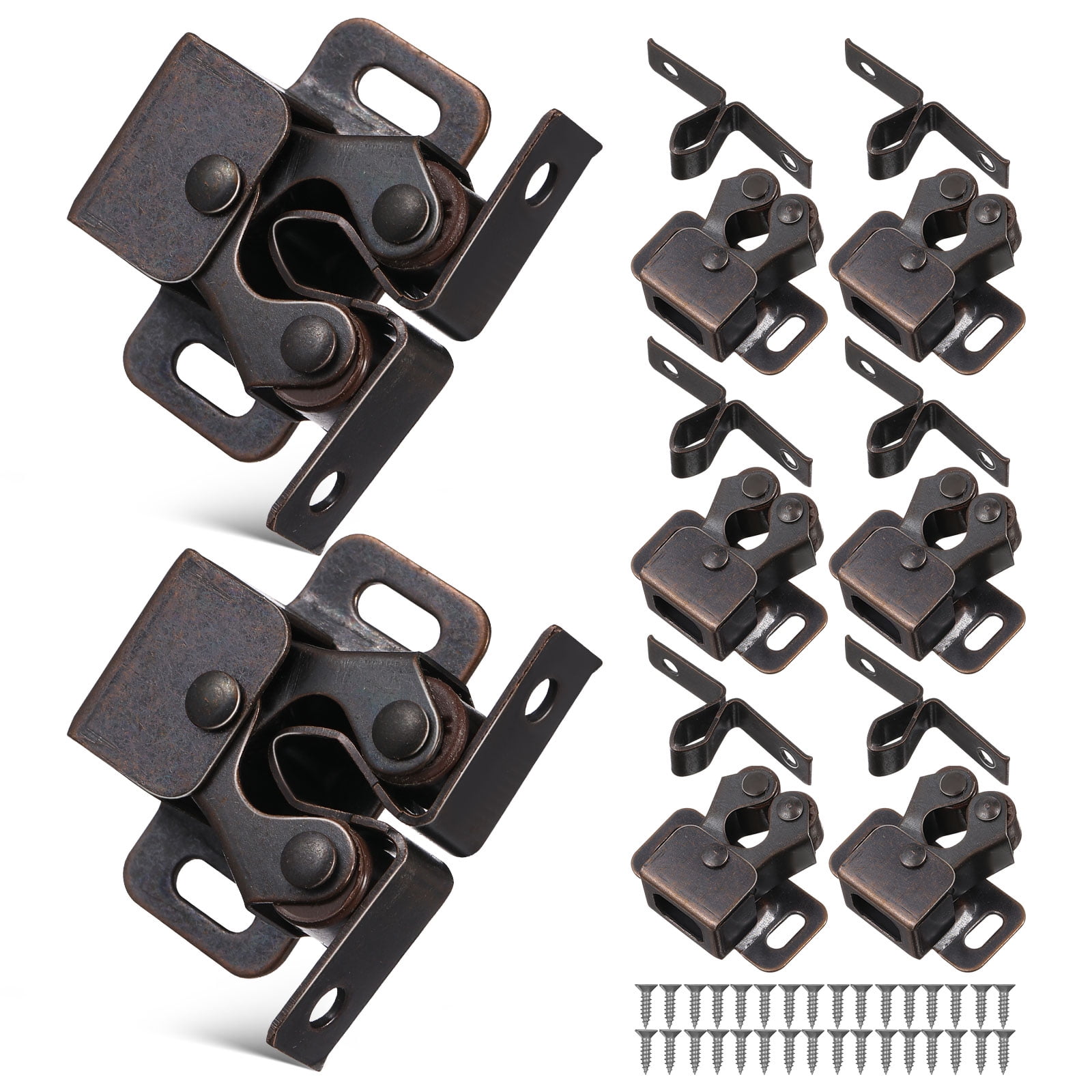 Masteelf 8 Sets Mailbox Latch Closet Doors Catches Lock Double Roller ...