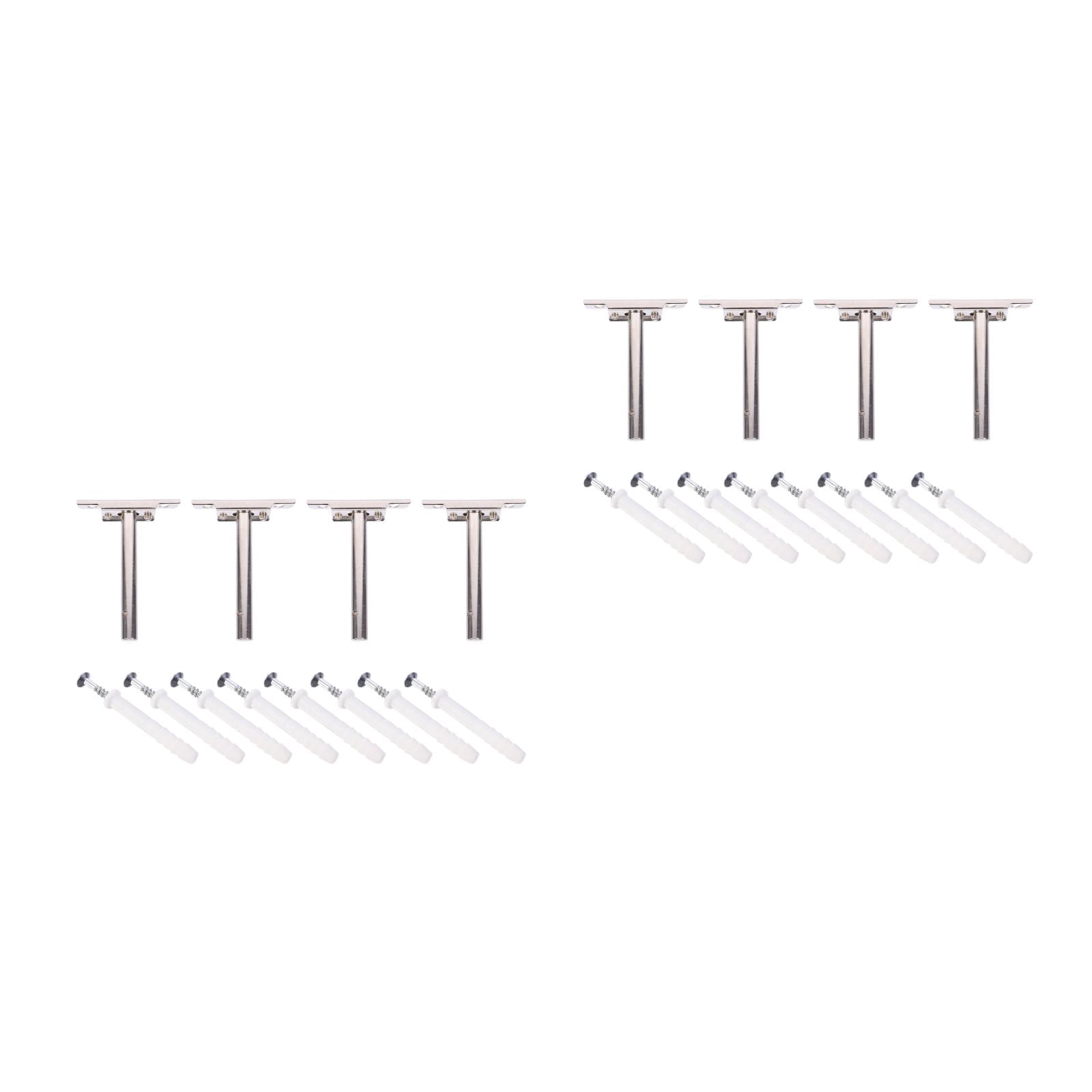 Masteelf 8 Sets Shelf Bracket Concealed Blind Shelf Wall Mount Support ...