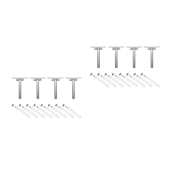 Masteelf 8 Sets Shelf Bracket Concealed Blind Shelf Wall Mount Support ...