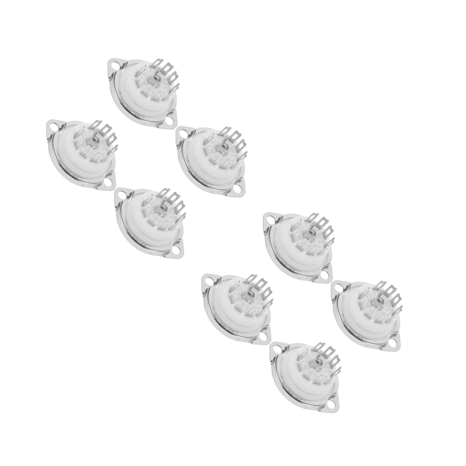 Masteelf 8 pcs 9-pin Ceramic Tube Socket For Audio Amplifier ...