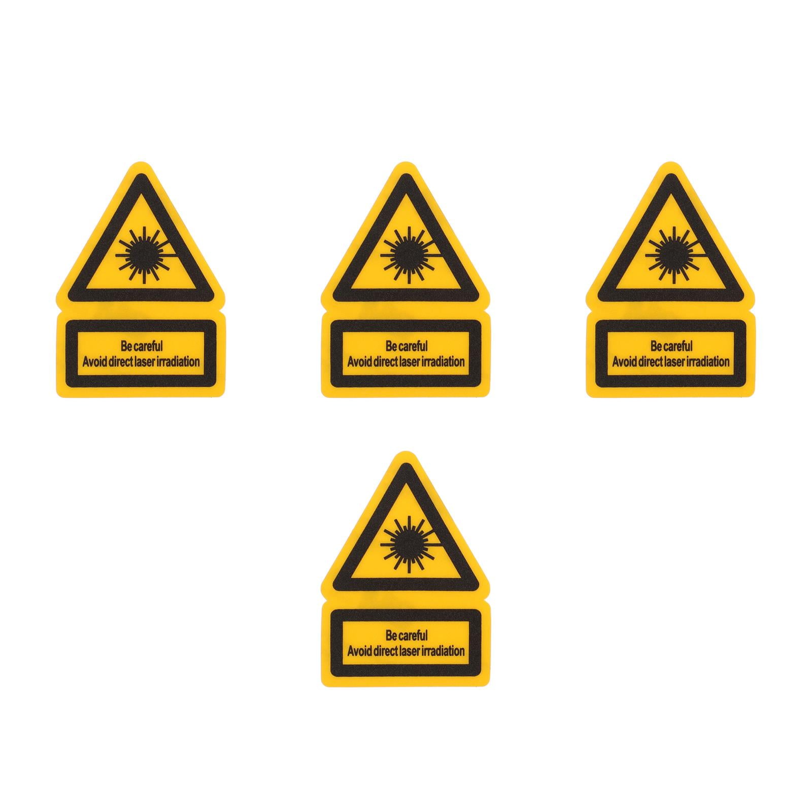 Masteelf 8 pcs Be Careful Direct Lighting Cautious Sign Warning ...