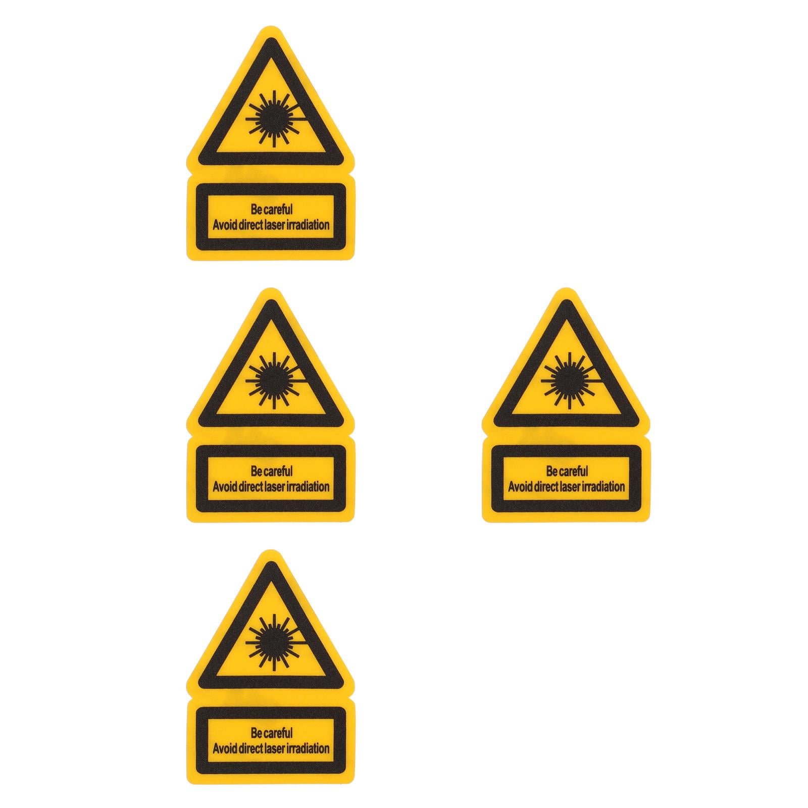 Masteelf 8 pcs Be Careful Direct Lighting Cautious Sign Warning ...
