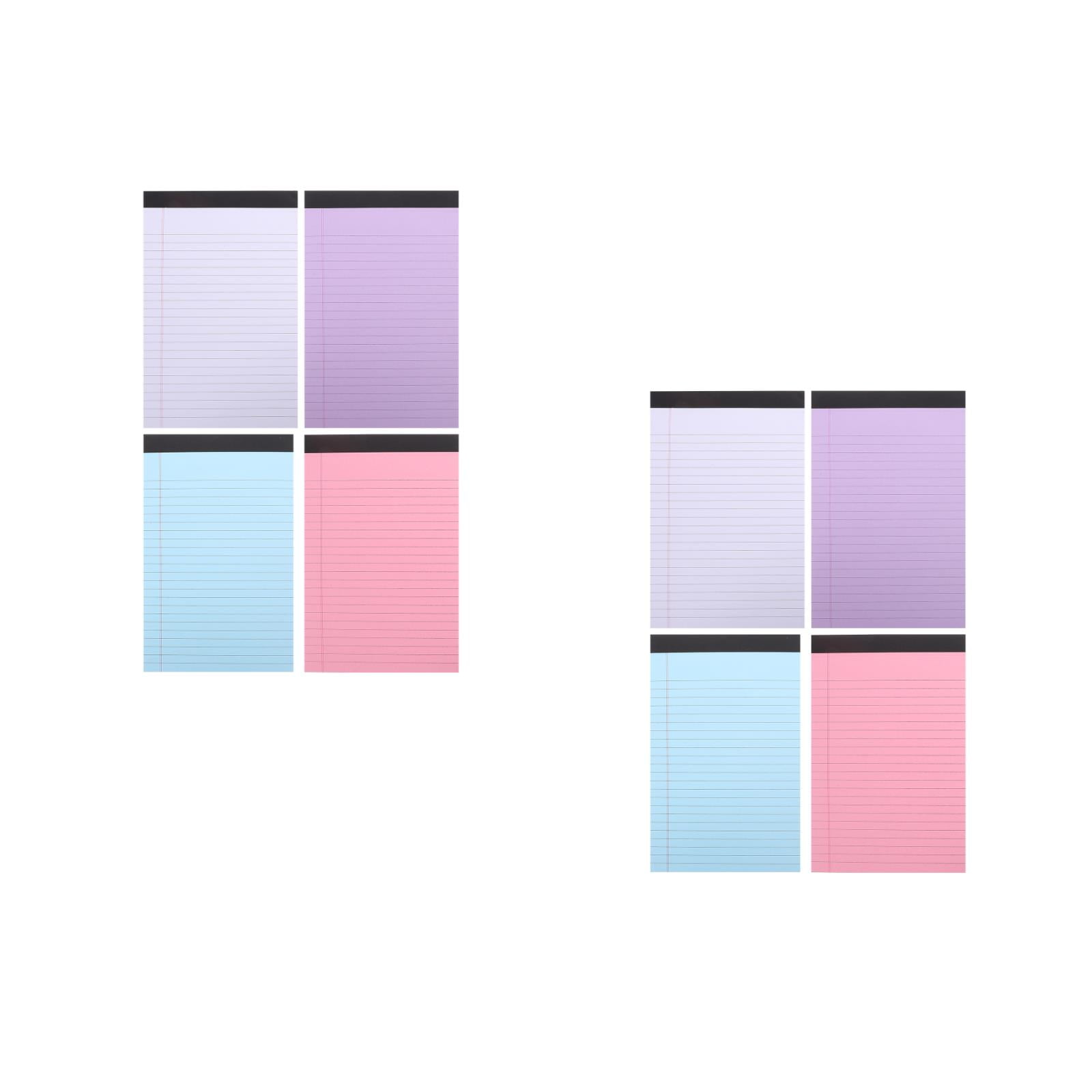 Masteelf 8 pcs Colored Legal Pads Mini Writing Pads Small Notepad Lined ...