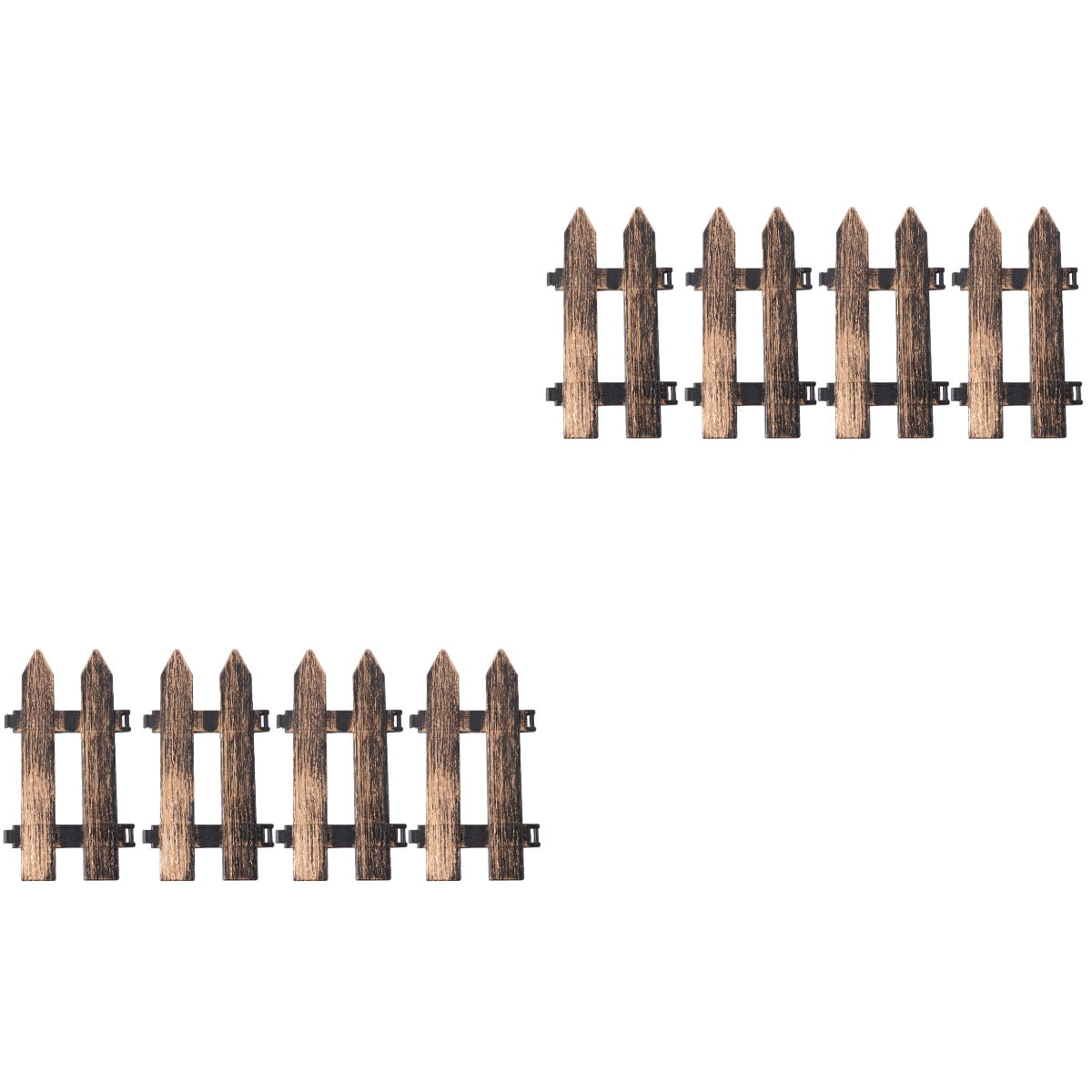 Masteelf 8 pcs Decoractive Picket Fence Miniature Small Plastic Fencing ...