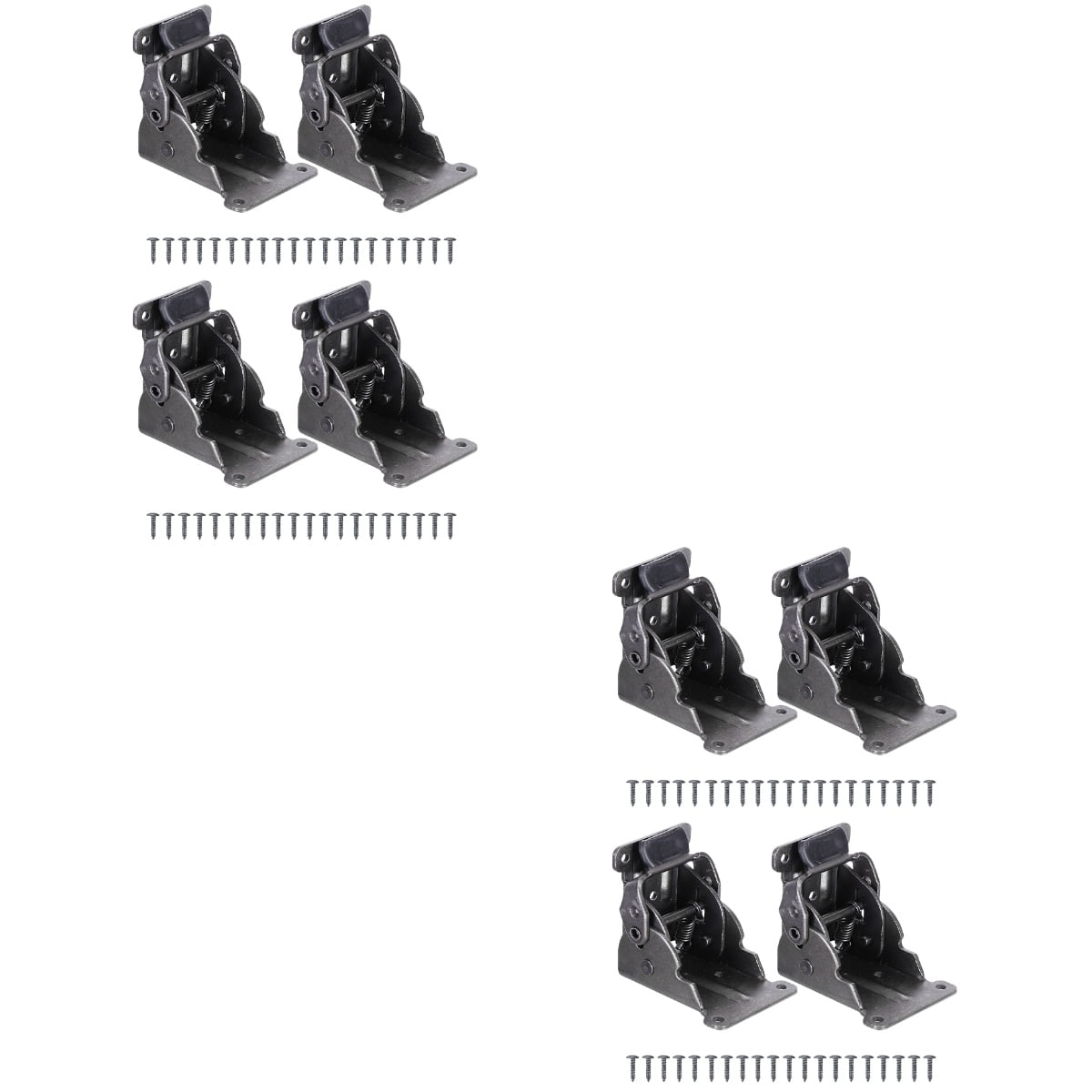 Masteelf 8 pcs Locking Hinges Self Lock Foldable Hinges 90 Degree Chair ...