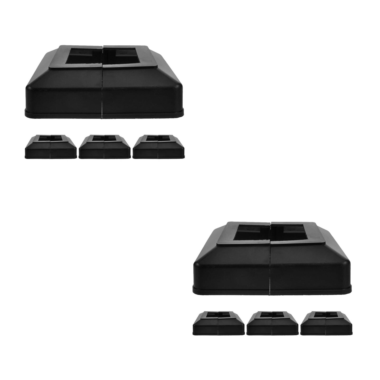 Masteelf 8 pcs Plastic Post Base Cover Square Tubing End Caps Deck Post ...