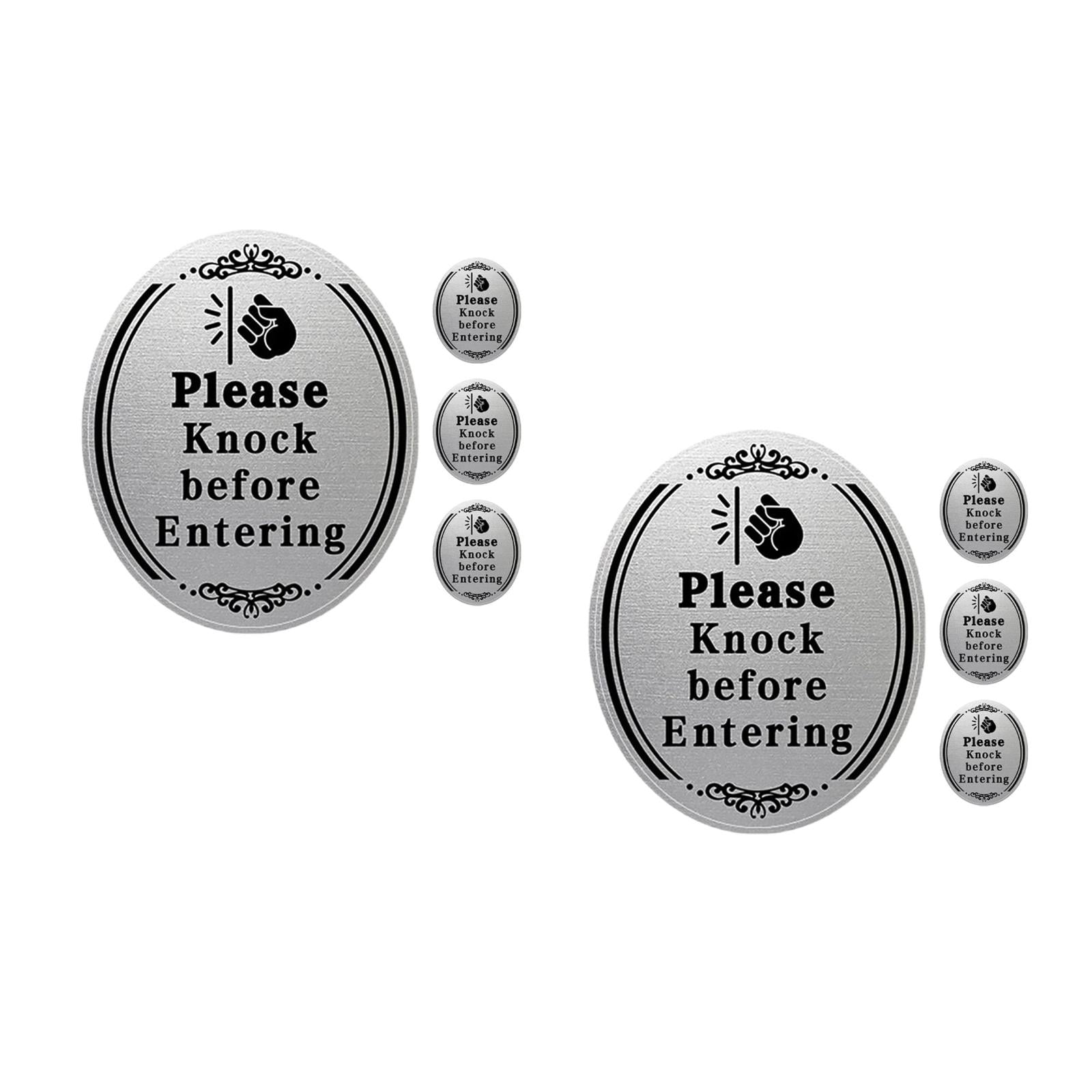 Masteelf 8 pcs Please Knock Before Entering Sign Knock And Wait Door ...