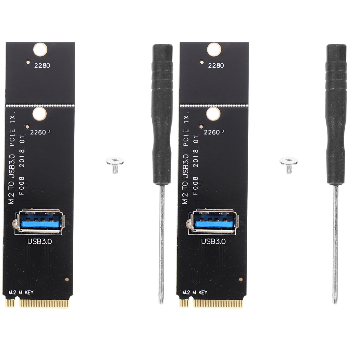 Masteelf 8 pcs Practical .2 to PCIE Adapter Cards USB 3.0 PCIE Computer ...